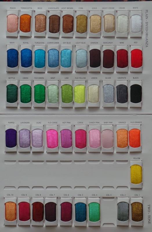 ORGANZA 50 COLOURS TO CHOOSE FROM - Net Curtain 2 Curtains