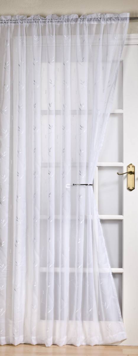 PERTH WHITE/WHITE VOILE PANEL - Net Curtain 2 Curtains